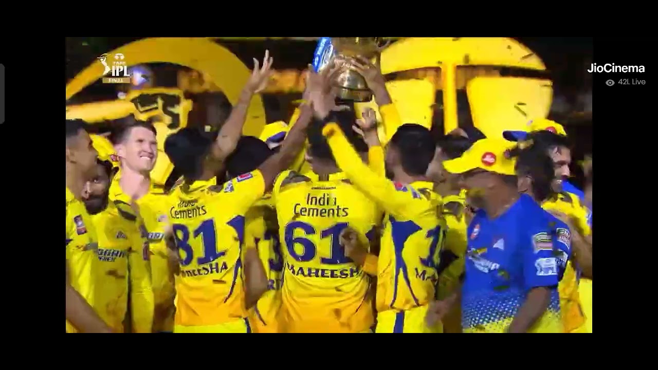 CSK winner 🏆 ipl final match ..csk vs gt 2023💛 - YouTube