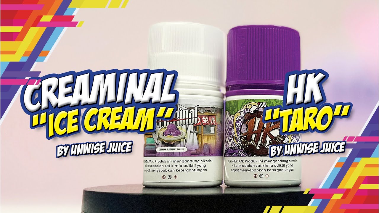 CREAMINAL BLUEBERRY BANANA ICE CREAM & HK TARO by UNWISE JUICE - YouTube