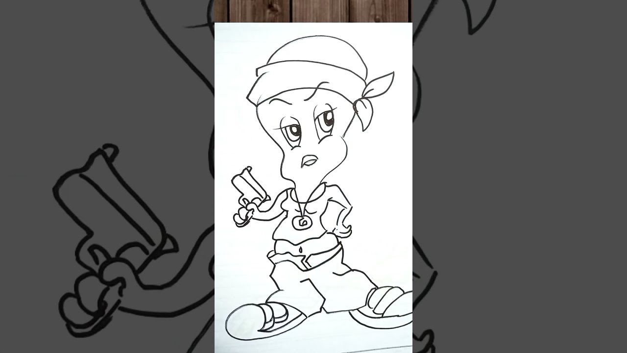 How To Draw Gangster Tweety Bird 60+ Tweety Bird Tattoo Ideas In 2024