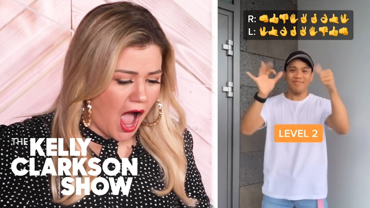 Kelly Clarkson Tries Trending TikTok Challenges | Digital Exclusive ...
