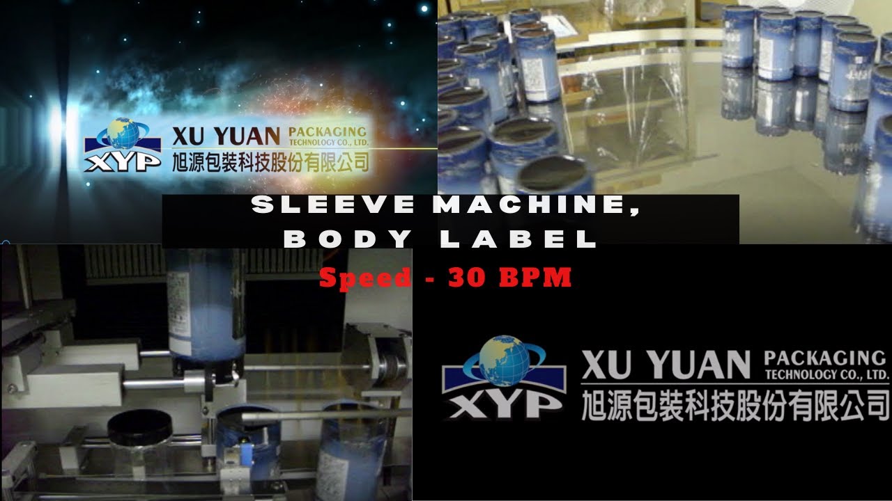 Sleeve Machine, Sleever, Seaweed Bottle, Full body label with T ...