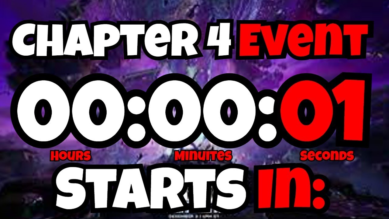 FORTNITE FRACTURE LIVE EVENT COUNTDOWN | CHAPTER 4, CHAPTER 3 FINAL ...