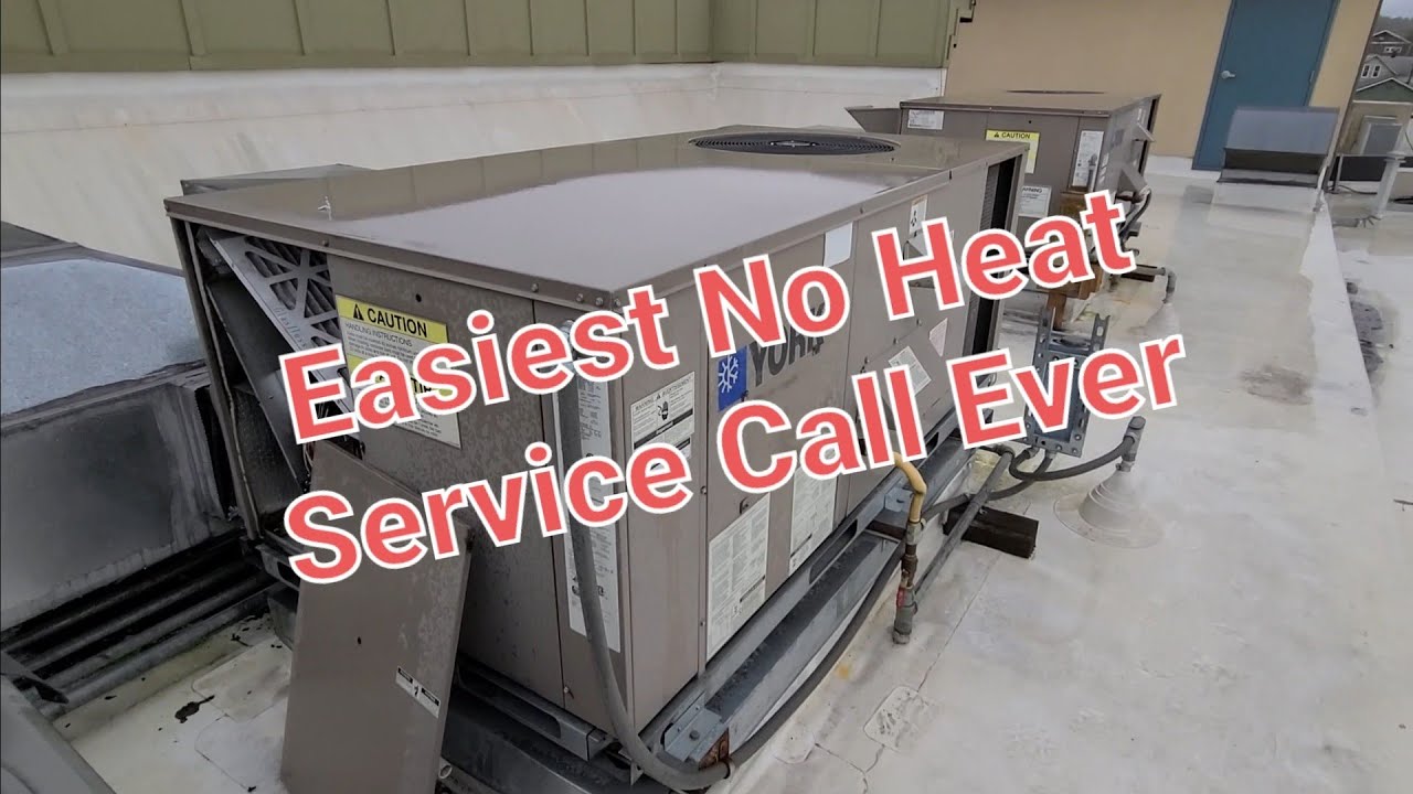 Troubleshooting No Heat Commercial Package Unit - YouTube