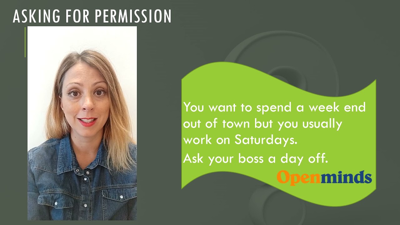 Chiedere il permesso in inglese - YouTube