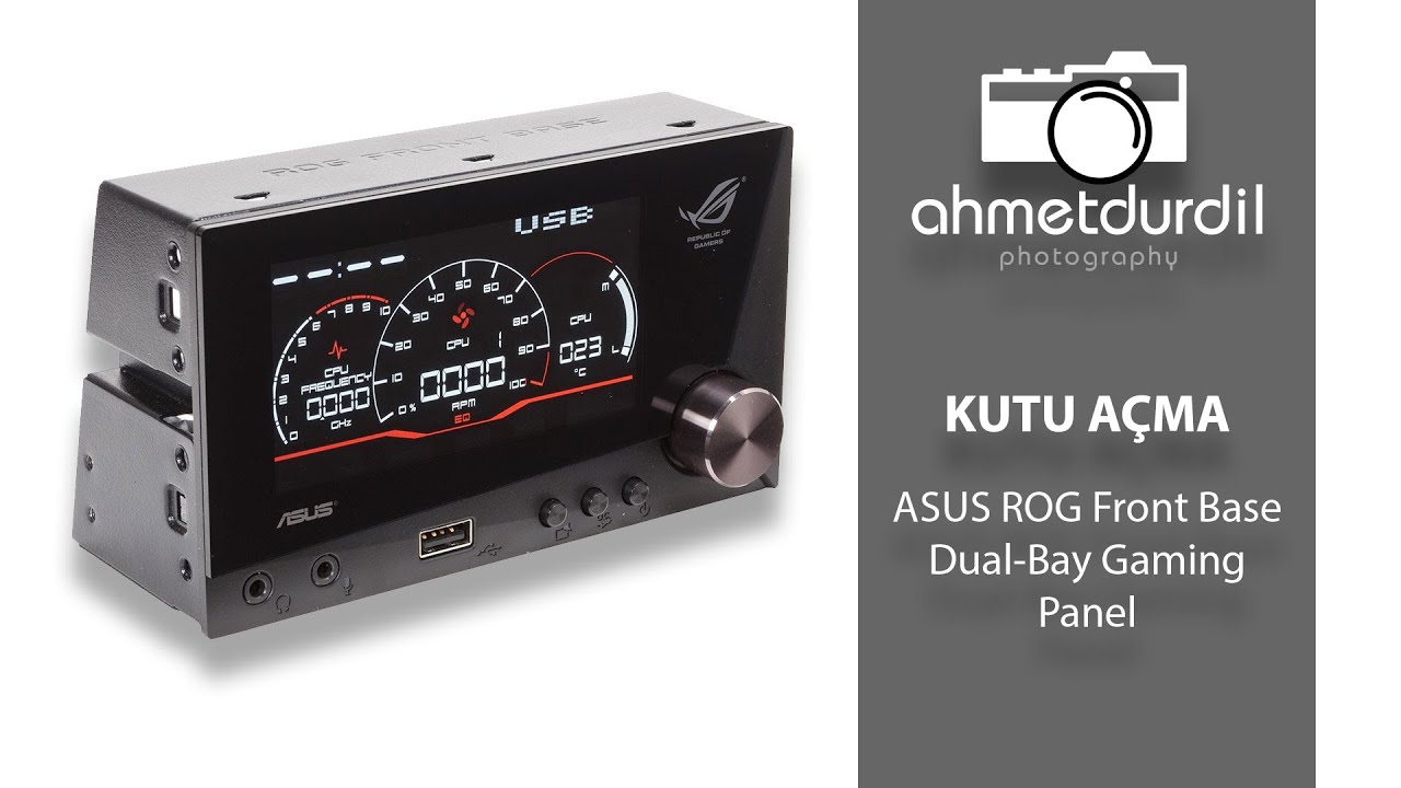 ASUS ROG Front Base Dual-Bay Gaming Panel Unboxing #reklam - YouTube