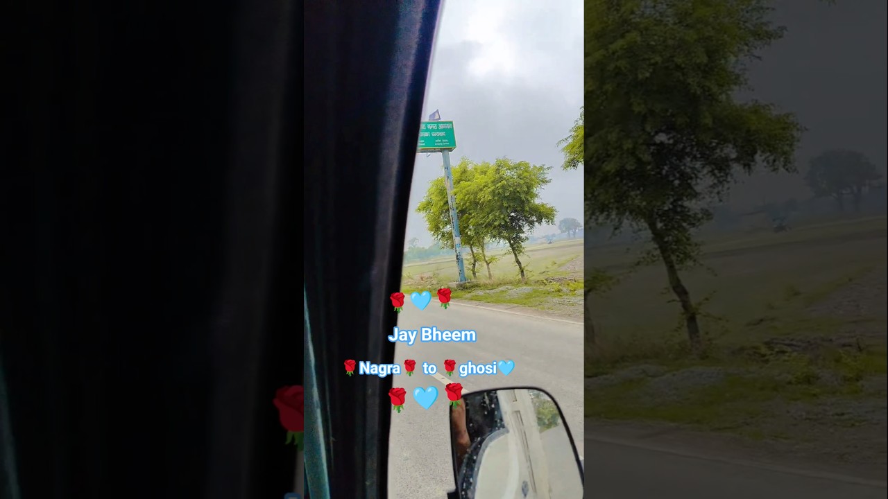 🌹Jay 🩵Bheem 🌹 Nagra to ghosi road 🛣️ vikas Rao naw #song #repeatmode # ...