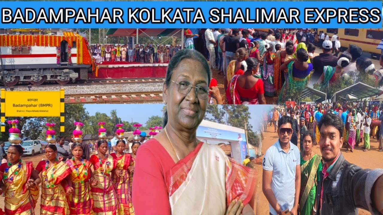 Badampahar Railway Station New Train || President Droupadi Murmu ...