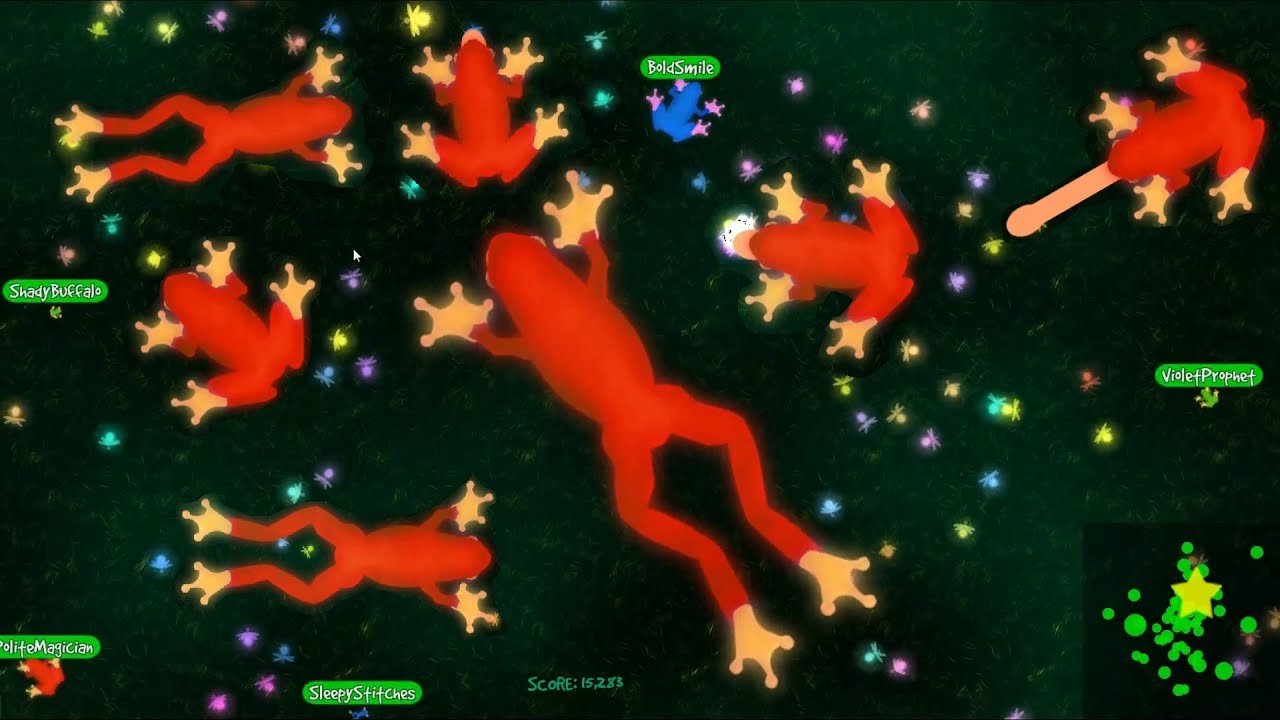 Frogar.io Big Frog Map Control: 100.00% - YouTube
