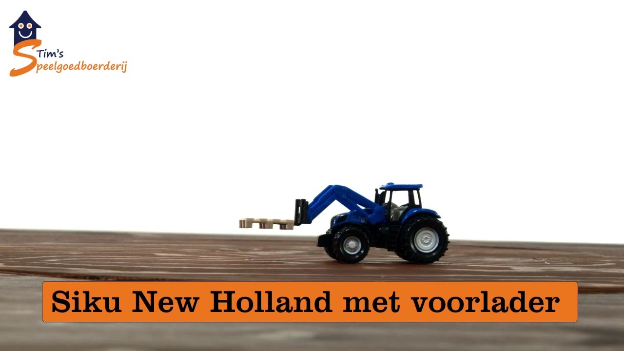 Siku New Holland met palletdrager (schaal 1:87) (Artikelnr: 1487) - YouTube