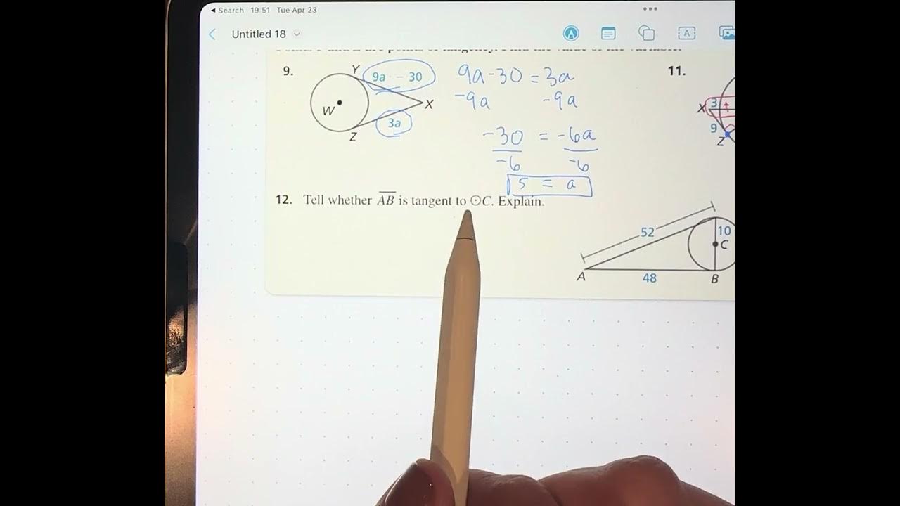 Geometry chapter 10 review formative part 1 - YouTube