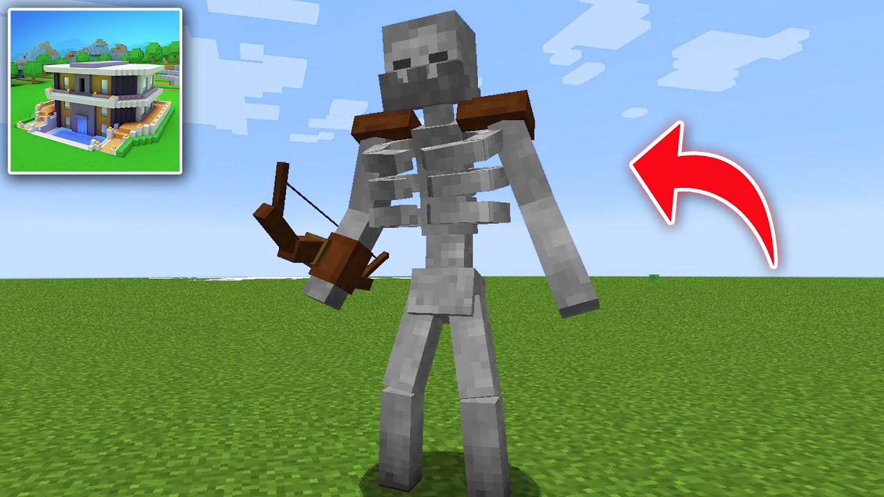 HOW TO SPAWN MUTANT SKELETON in CRAFT WORLD - YouTube