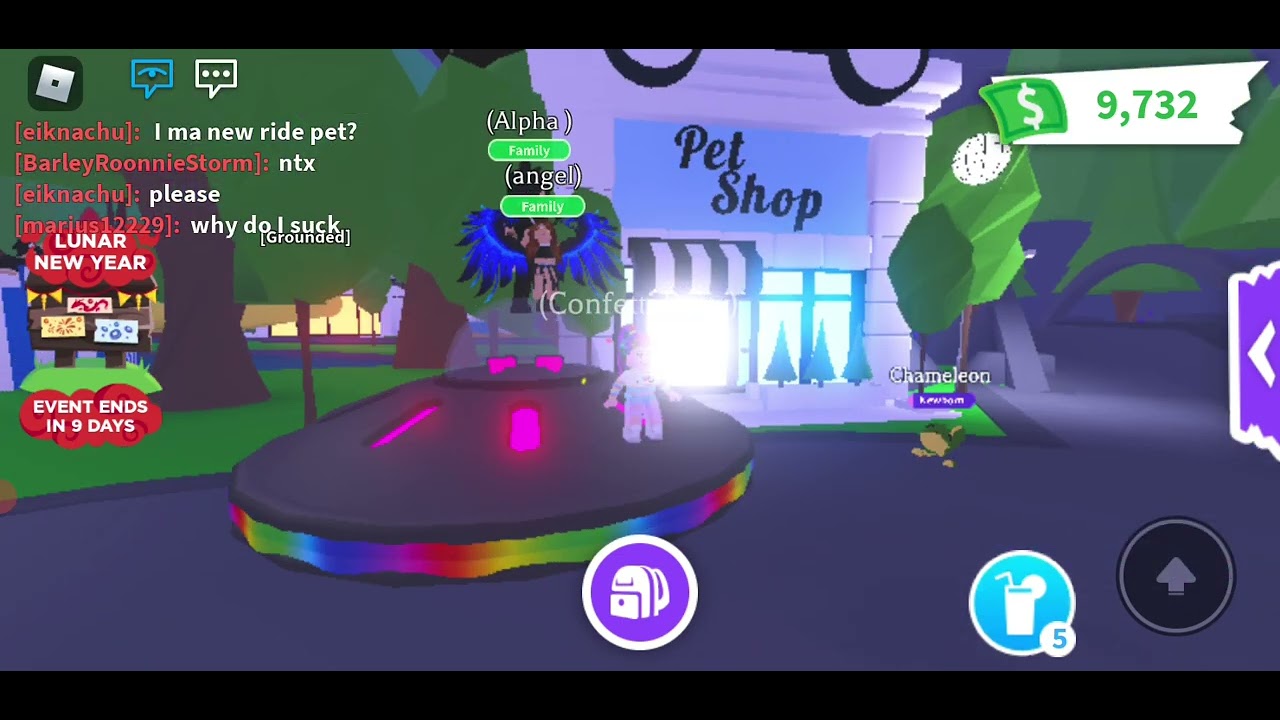 The new RGB flying saucer adopt me vehicle. Amazing! From an RGB box ...