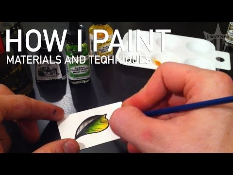 Tattoo Flash Painting Watercolour Illustration : How I Paint Tutorial