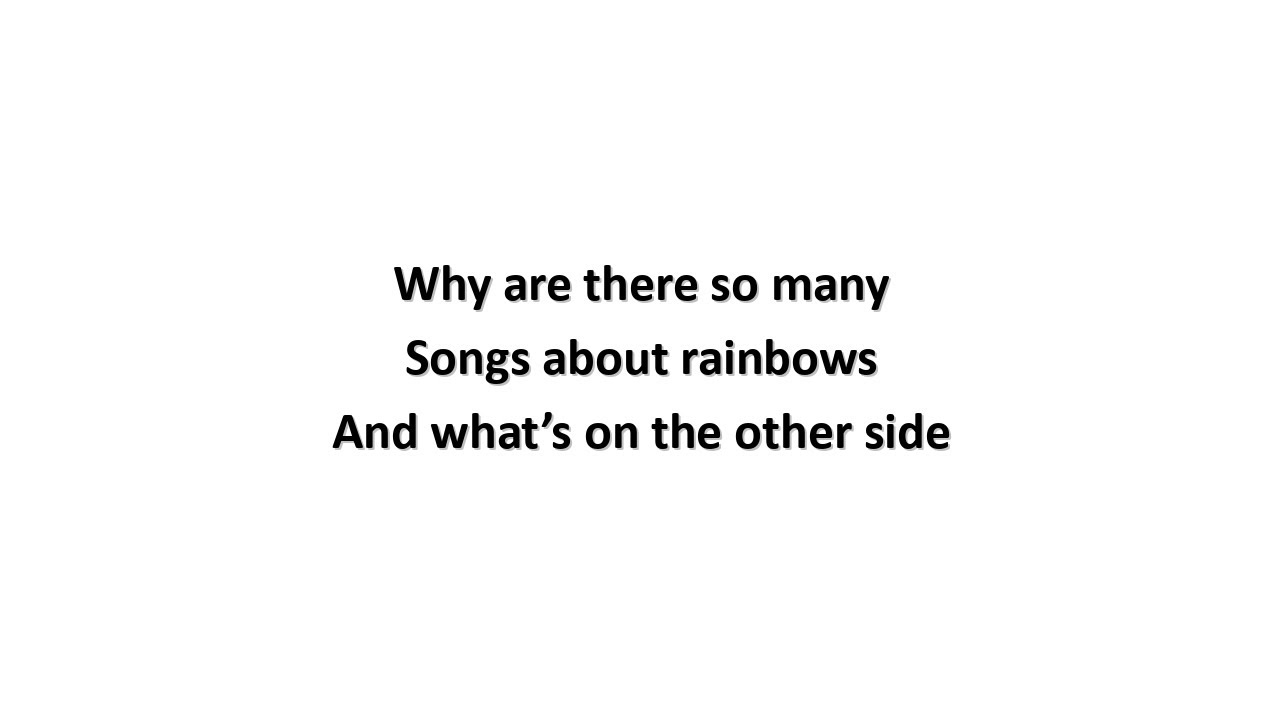 Rainbow Connection Lyrics Pdf
