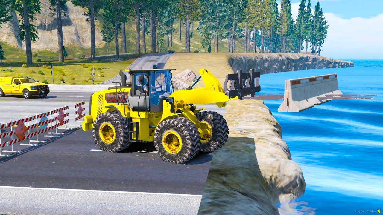 DOT Repairing Broken Bridge in GTA 5 RP! - YouTube