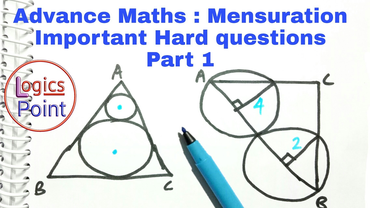 Advance Maths Important Hard Questions : Mensuration | Part 1 - YouTube
