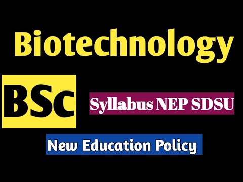 Biotechnology Syllabus BSc NEP - YouTube