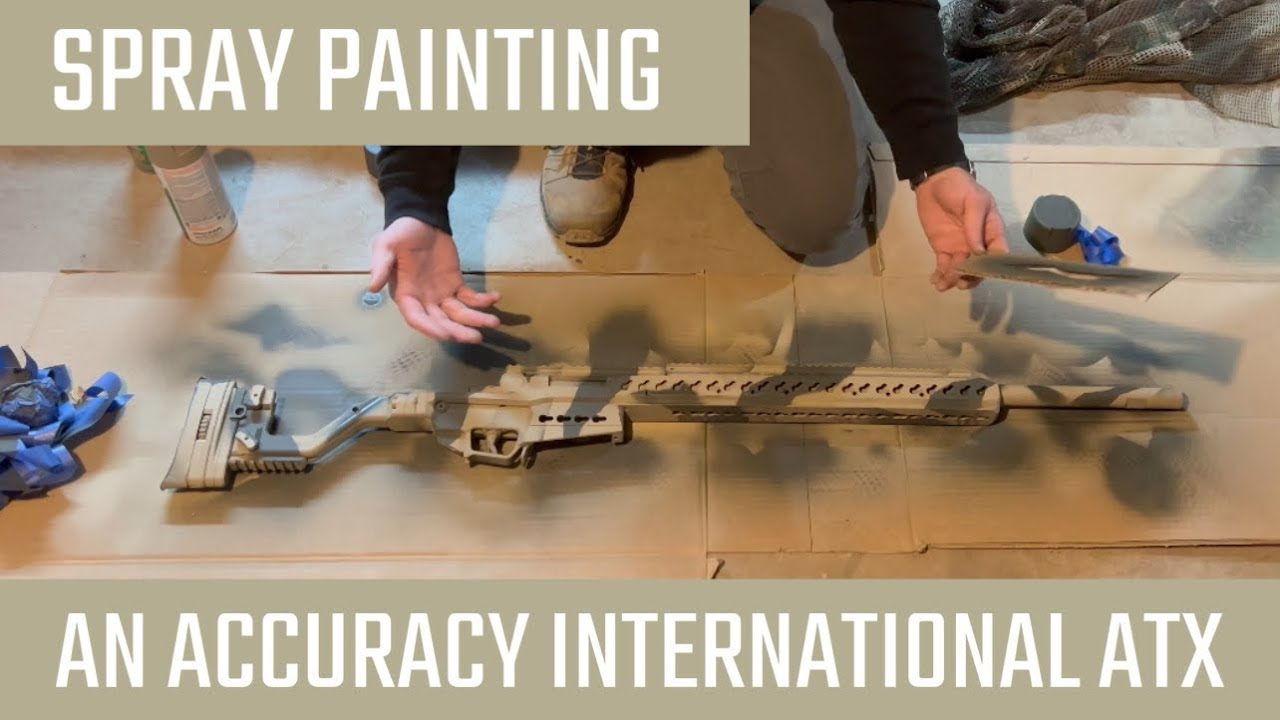 Spray painting an Accuracy International ATX - YouTube