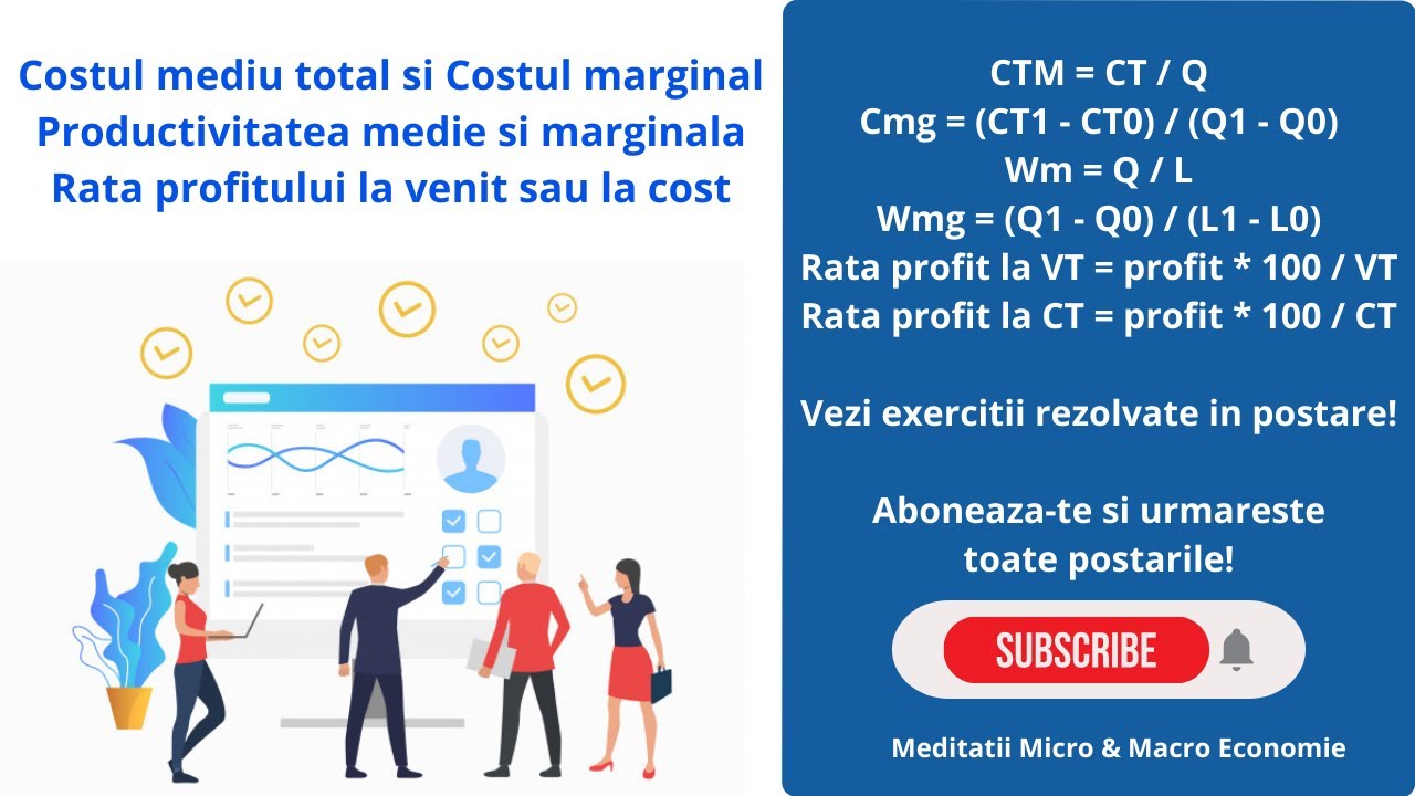 Microeconomie: Costul produsului, Productivitatea muncii, Rata ...