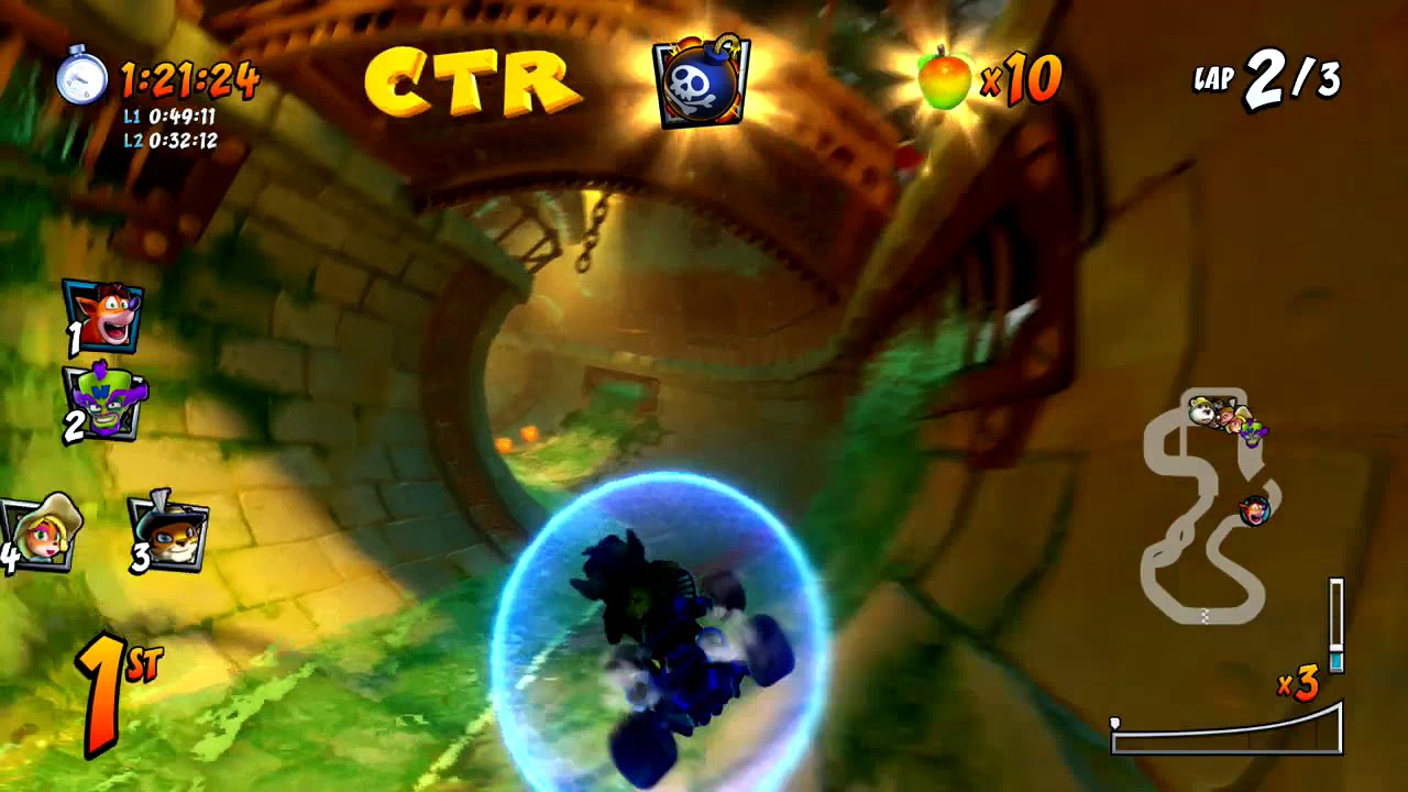 Crash Team Racing Nitro-Fueled: Adventure Part 29: Sewer Speedway (Blue ...