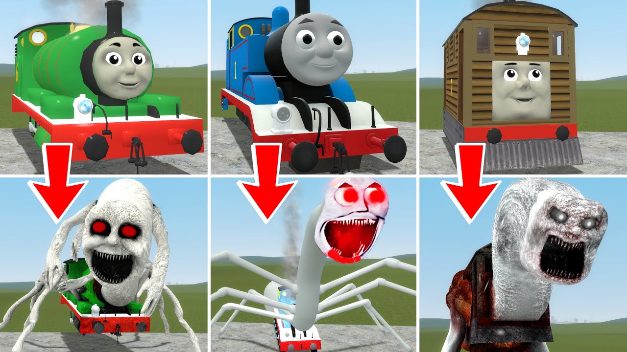 Train the Engine turn into Cursed Train,Cursed Thomas,Cursed Percy ...