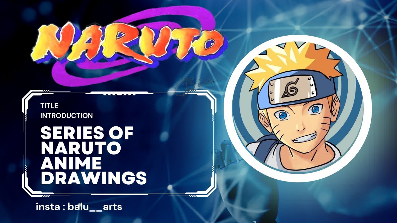 How to draw simple Naruto Tittle name🖌️ | | Naruto// #naruto #anime # ...