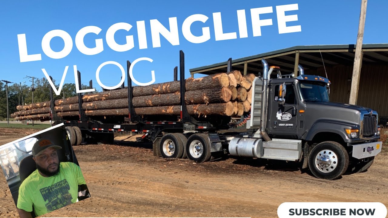 Logging life with Big E, a day in the life of a Logtruck driver - YouTube