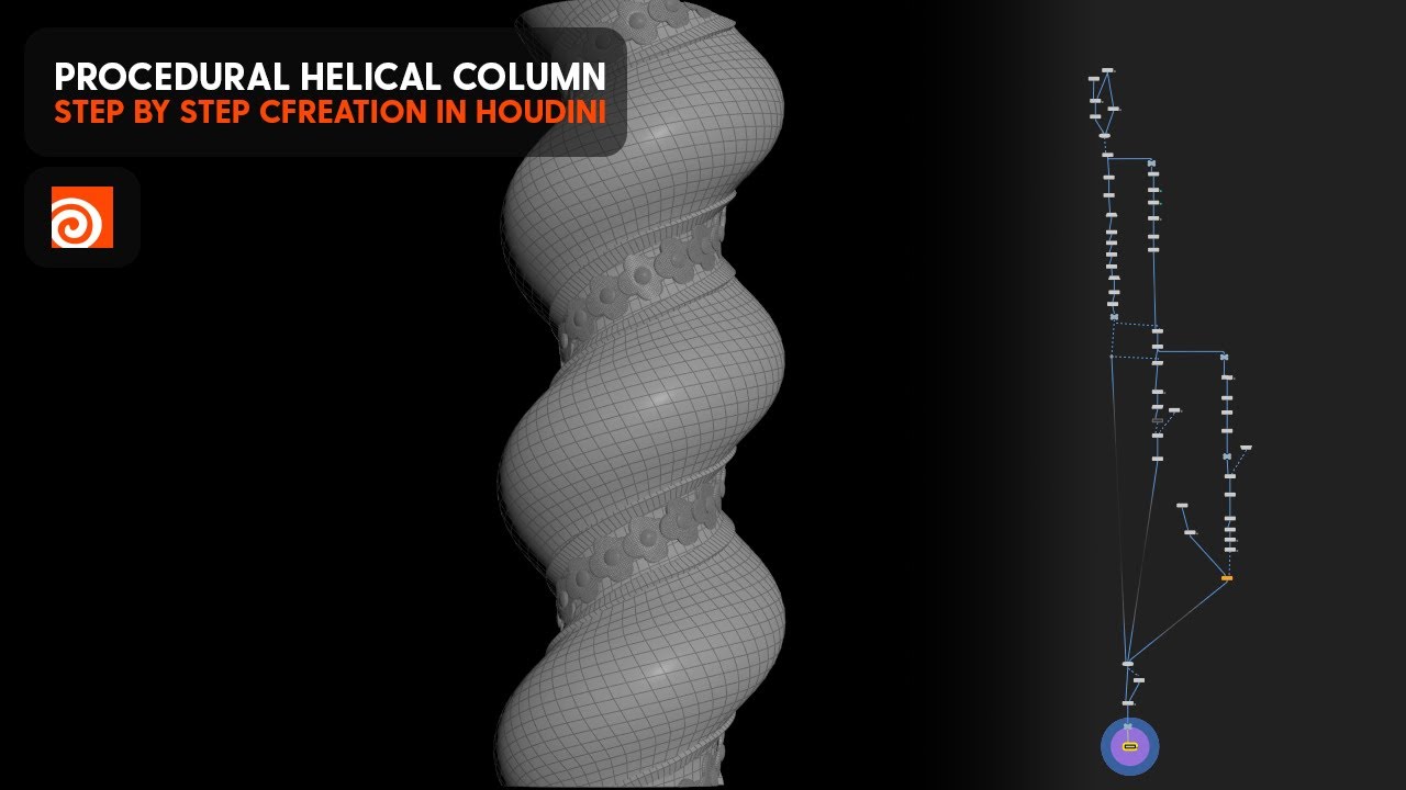 Procedural Helical Column in Houdini - YouTube