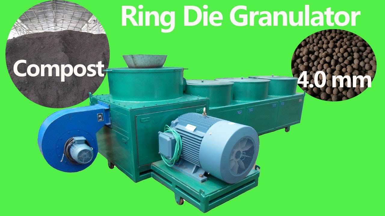 How to produce 4.0 mm uniform organic fertilizer granules by ring die ...