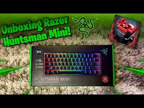 Razer Huntsman Mini Gaming Keyboard Unboxing - ASMR