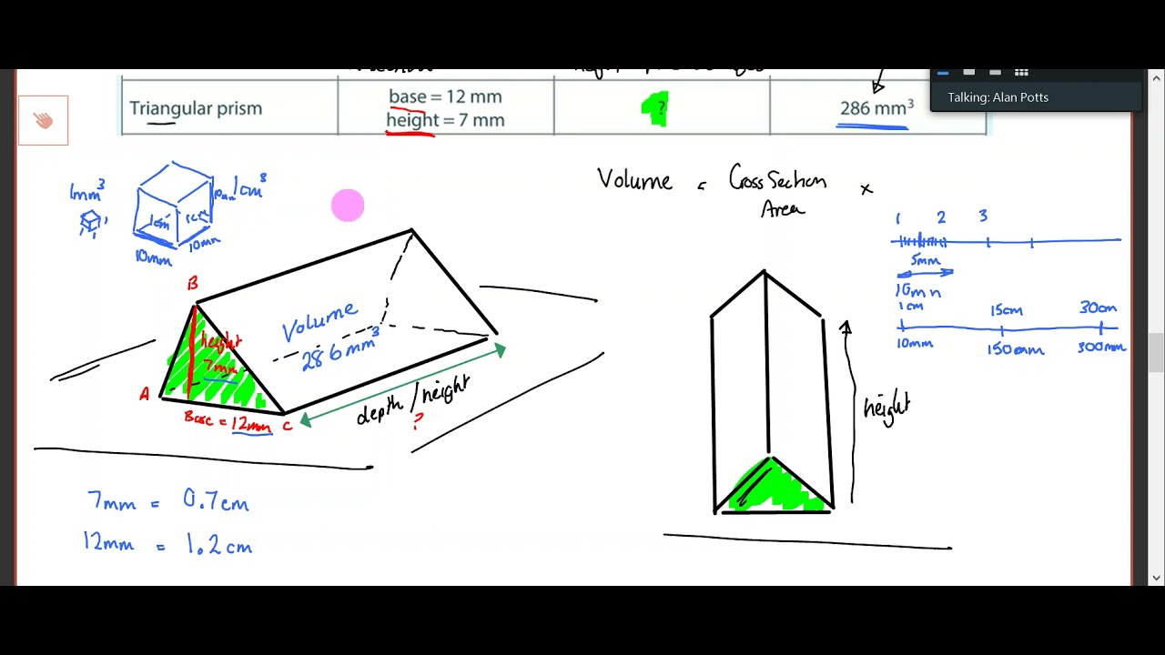 M2 Solving for an unknown dimension using volume - YouTube