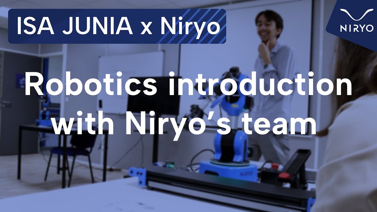 ISA JUNIA visiting Niryo factory - YouTube