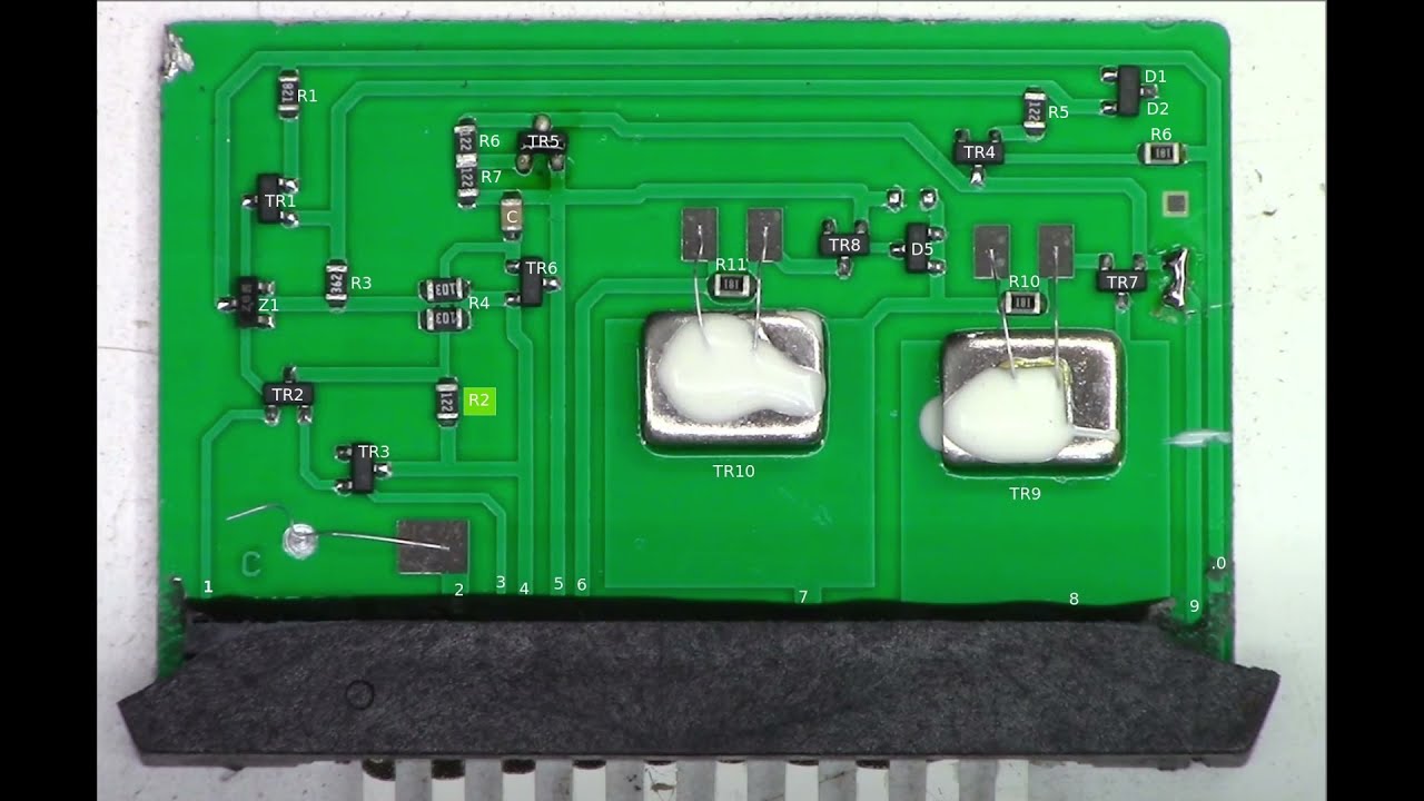 Labeled Chinese STK086 amplifier IC - YouTube