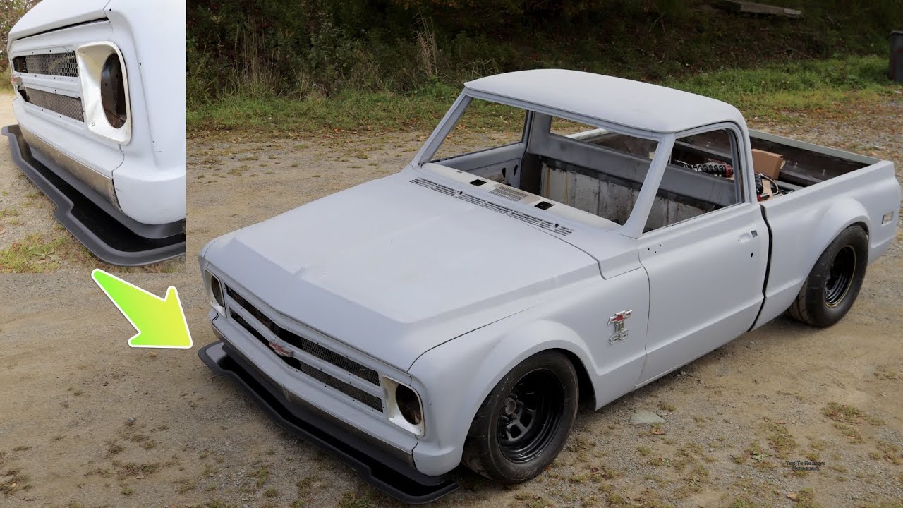 Turbo 1968 C10 BUILD- Custom Fibreglass Front Aero! - YouTube