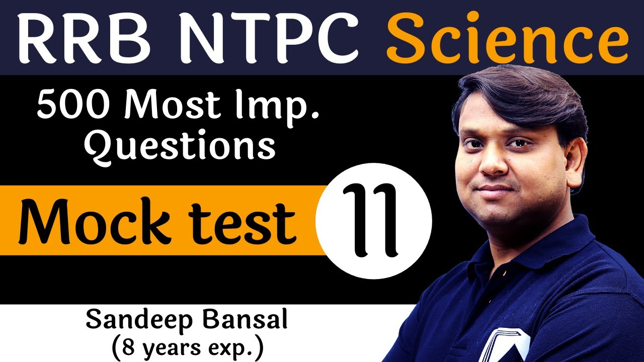 [11] Science| 500 Most Imp Questions| RRB NTPC | Devotion Institute ...
