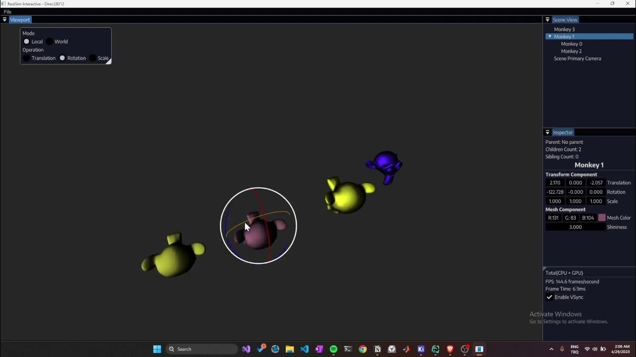[Dear ImGui, Diligent Engine] Scene Hierarchy Widget Improvements - YouTube