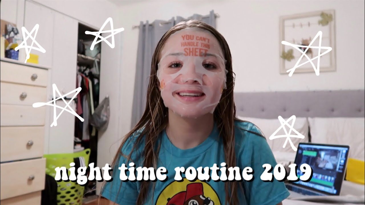 NIGHT TIME ROUTINE 2019 - YouTube