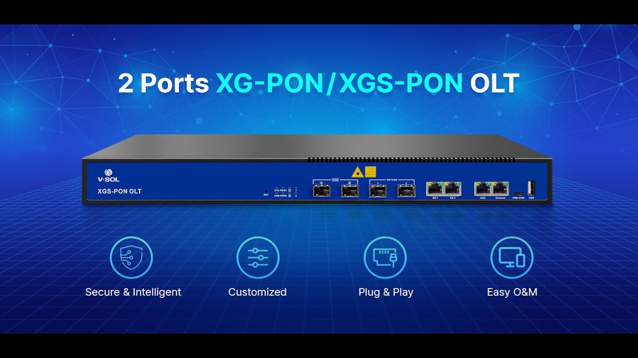 v-sol V1600XG02 XG-PON basic config - YouTube
