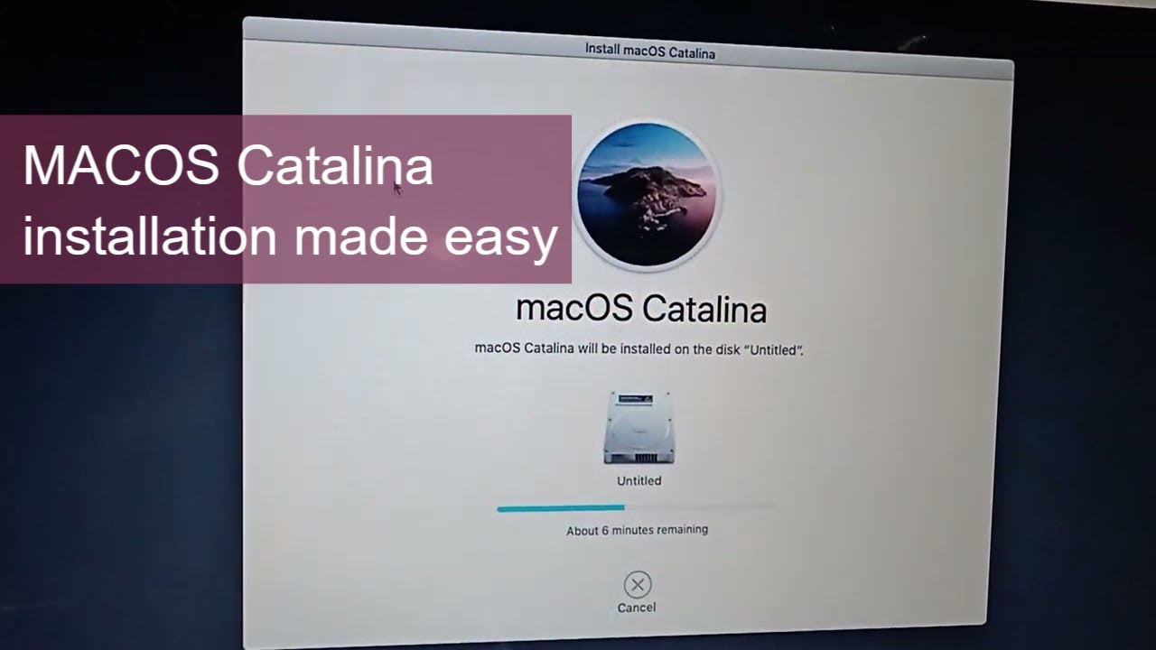 MACOS Catalina installation made easy on MacBook Air A1466 Laptop - YouTube
