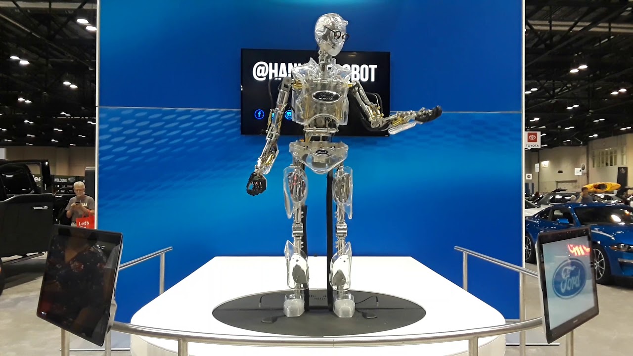 2019 Hank the Robot by Ford at the Orlando Auto Show - YouTube