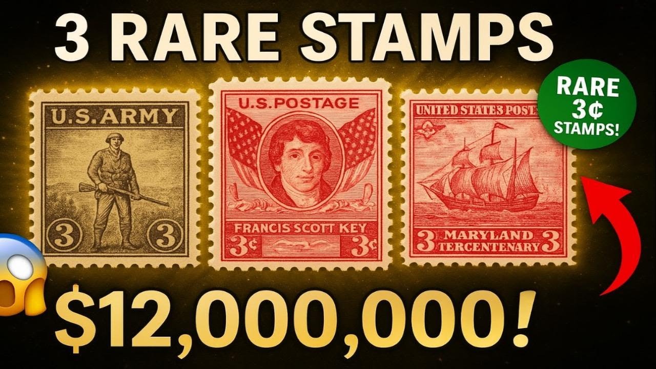 3 Rare 3¢ Stamps Are Worth $12,000,000 Today! | Hidden Fortune in Old ...