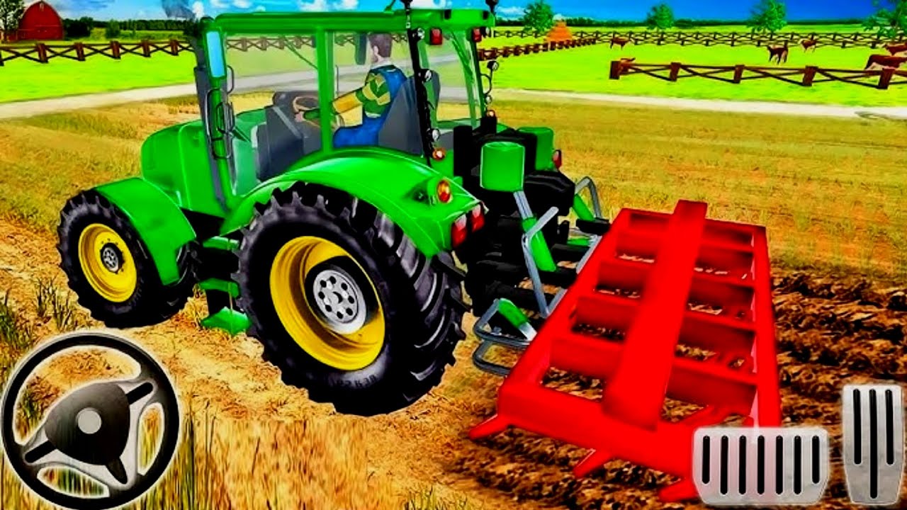 Euro farming Tractor simulator ||Driving Car game||Android game play ...