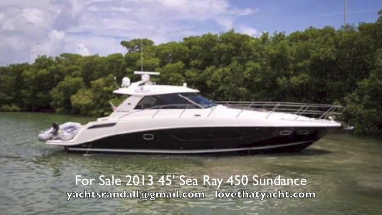 Why you should buy a 45' Sea Ray Sundancer w/ 480 hp Cummins & Zeus ...