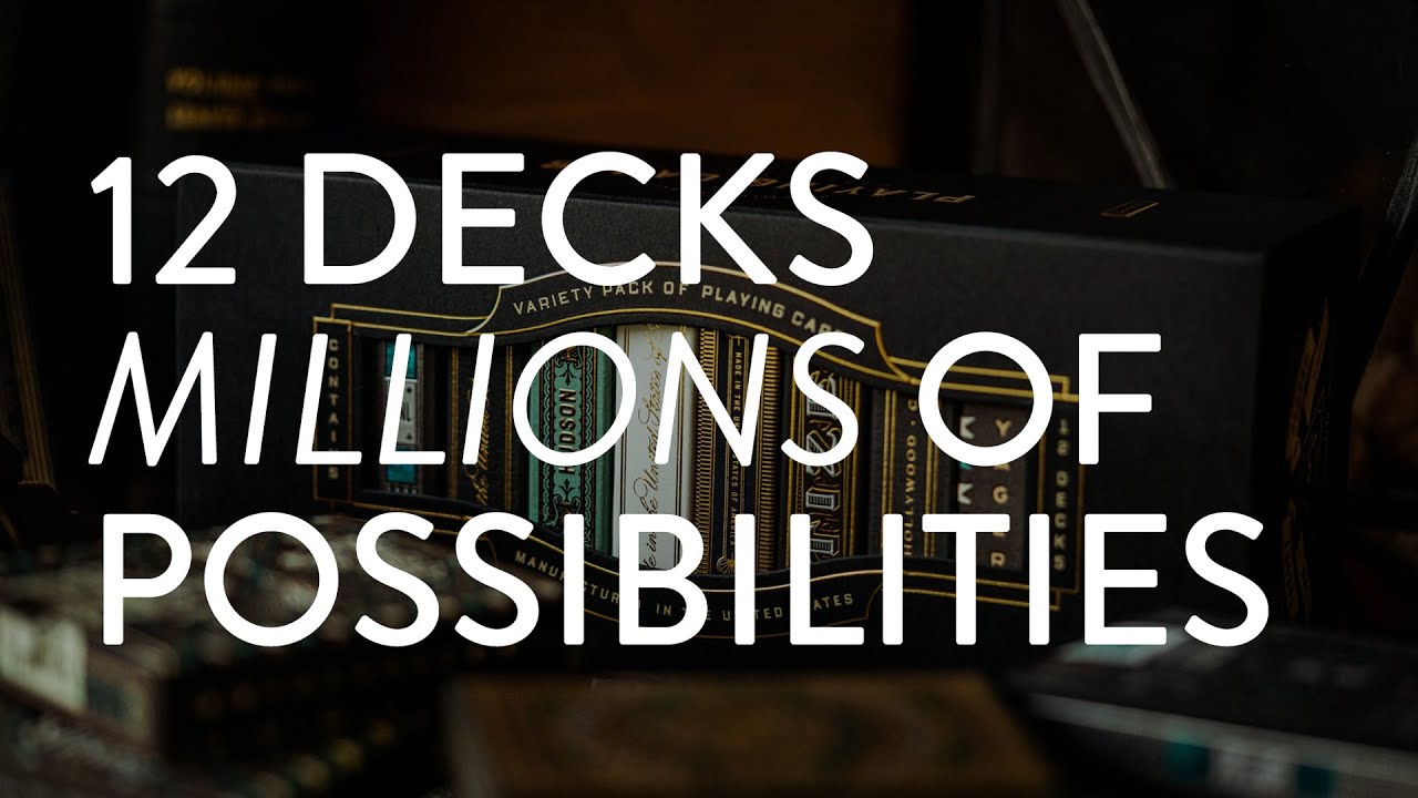 BUILD A BRICK - THE VARIETY BOX of Playing Cards by theory11 - YouTube