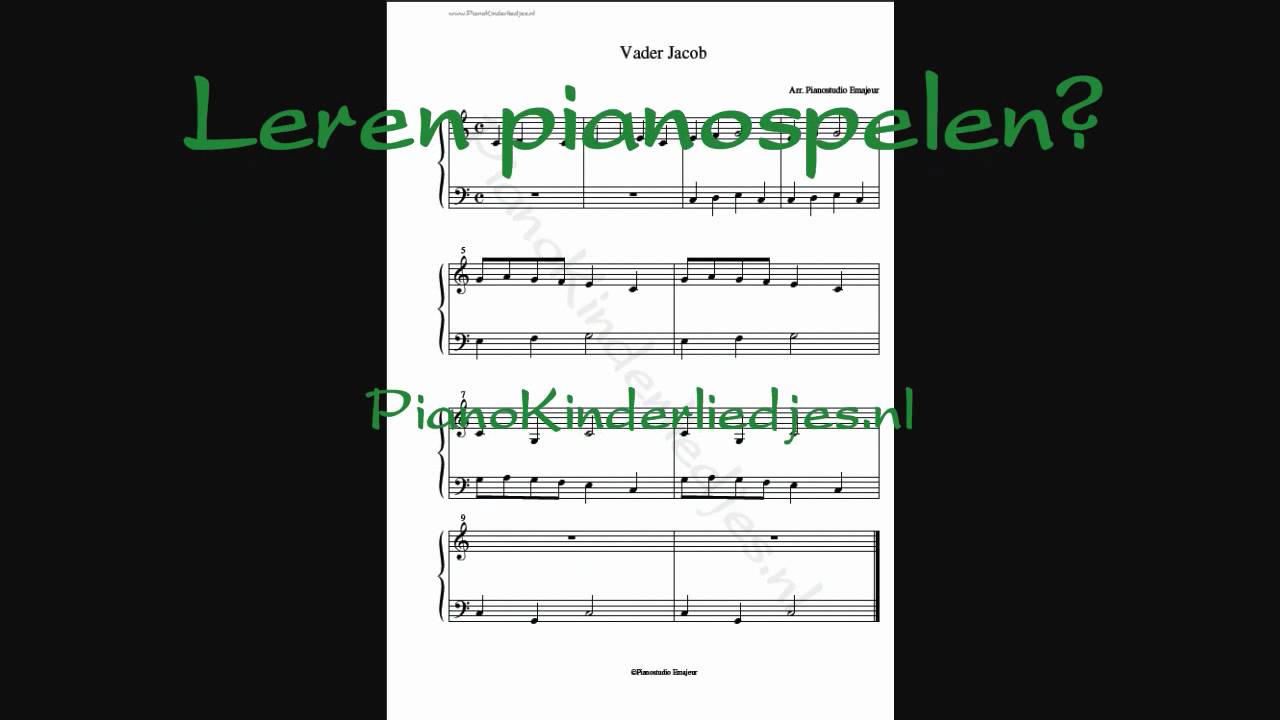 Vader Jacob - piano - YouTube
