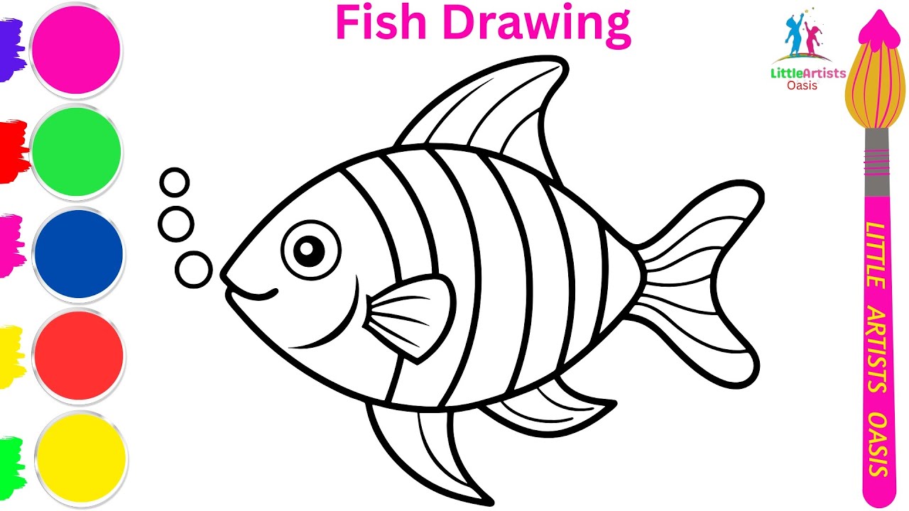 Learn to Draw Beautiful Fish Step by Step | Easy Fish Drawing Tutorial ...