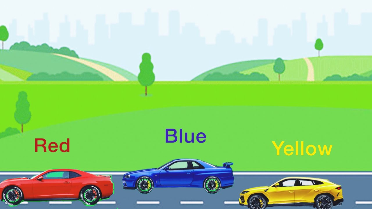 Learn colours with cars / colours for children’s - YouTube