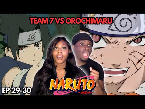 NARUTO AND SASUKE VS OROCHIMARU!!! NARUTO EPISODE 29-30 REACTION/REVIEW
