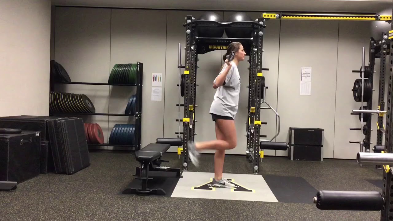 Barbell Box Split Squat - YouTube