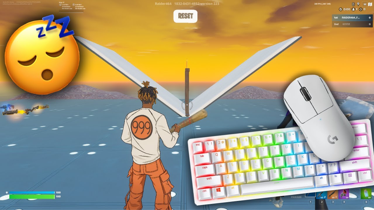 Razer huntsman mini mercury😴 1v1 Build fight | ASMR gameplay 😴 ...